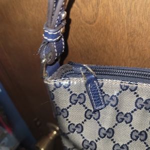 Gucci | Bags | Gucci Navy Messenger Bag | Poshmark